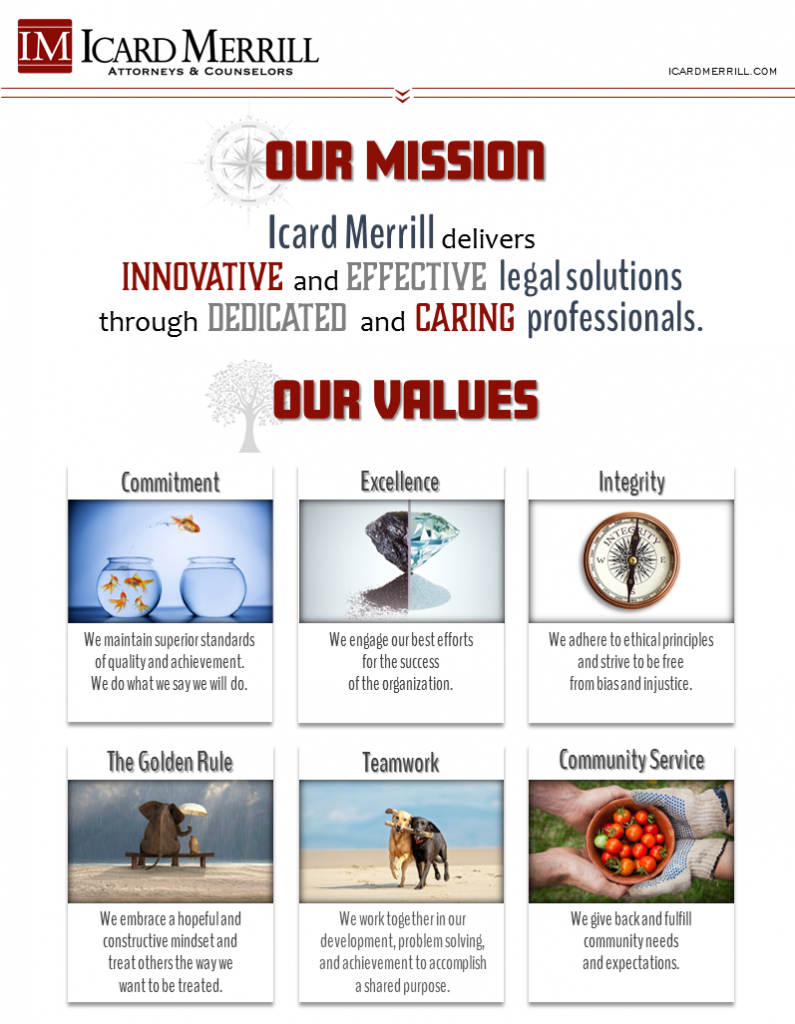 Mission and Values - Icard Merrill